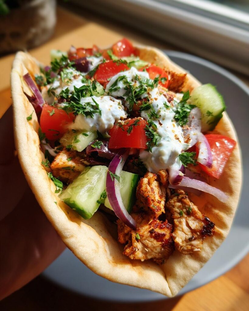 Amazing Mediterranean Chicken Gyros: 30 Min