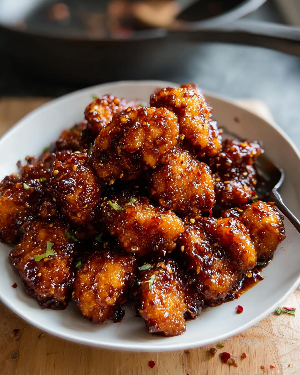 1 amazing Sweet and Spicy Honey Garlic Chicken Bites